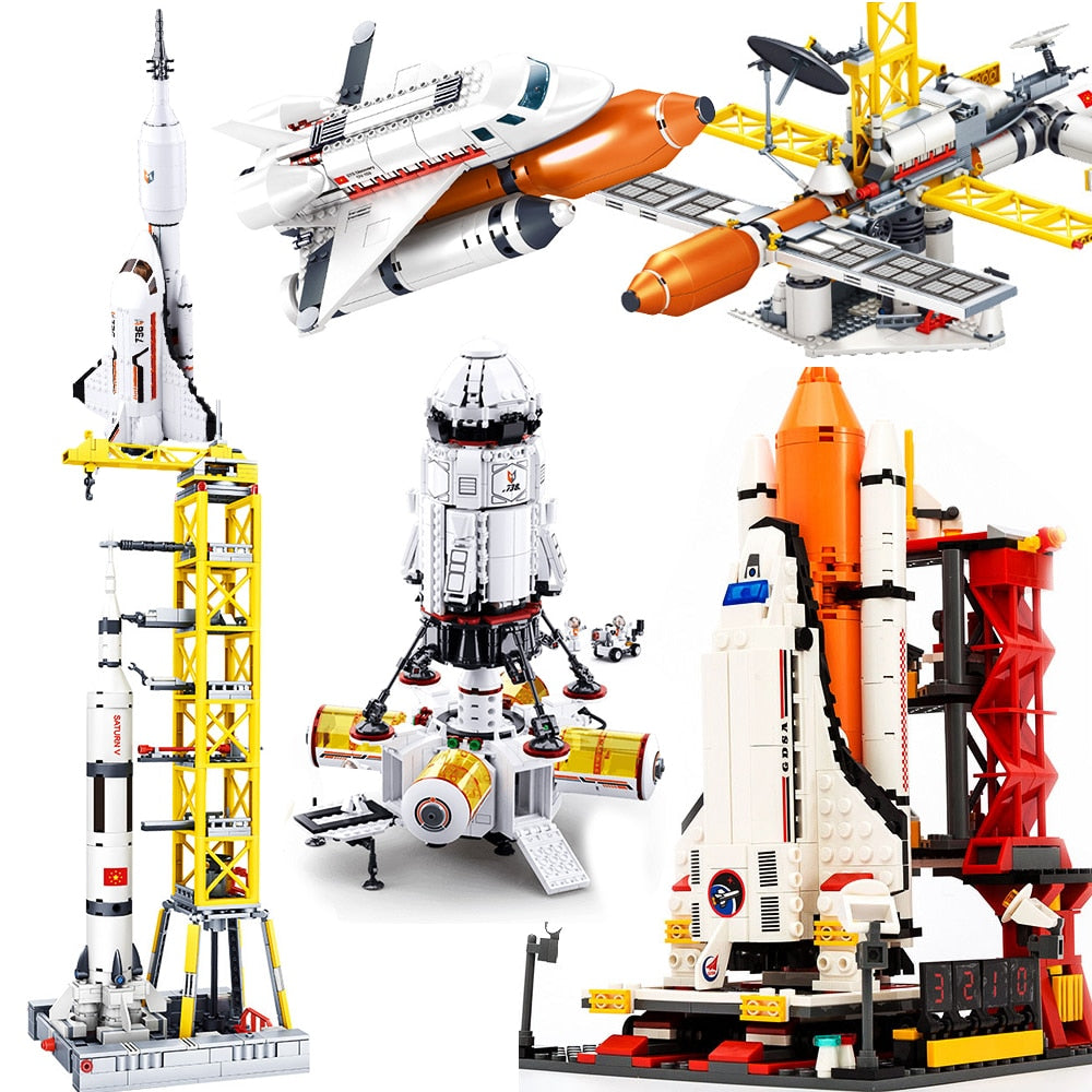 Space Shuttle Launch Center Lunar Lander Model Building Blocks Spacesh ...